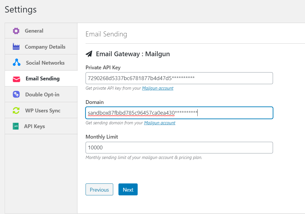 Email (Gateways) - weMail