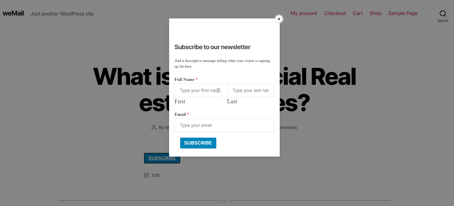 Types of Forms - weMail
