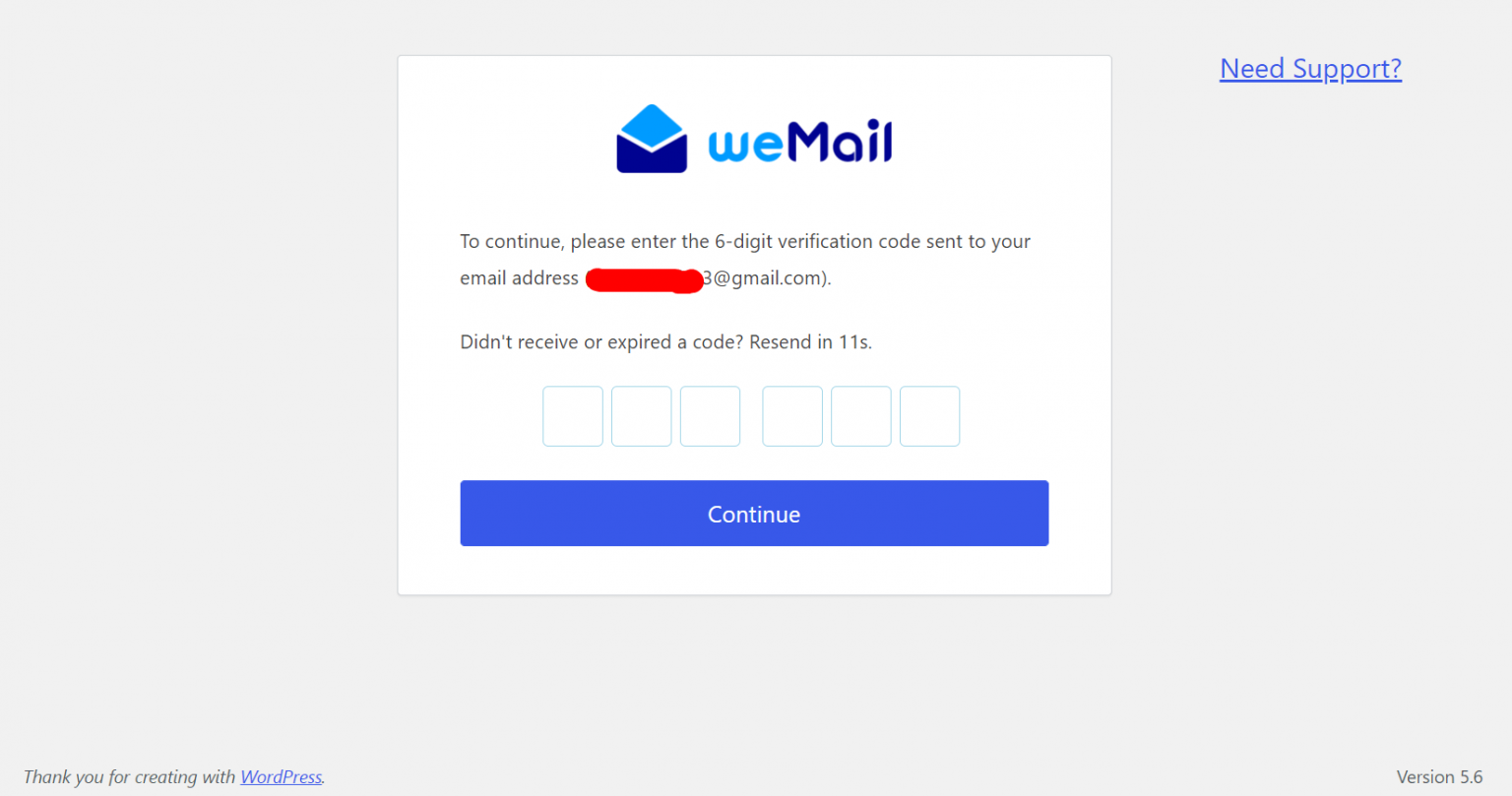 Installation - weMail