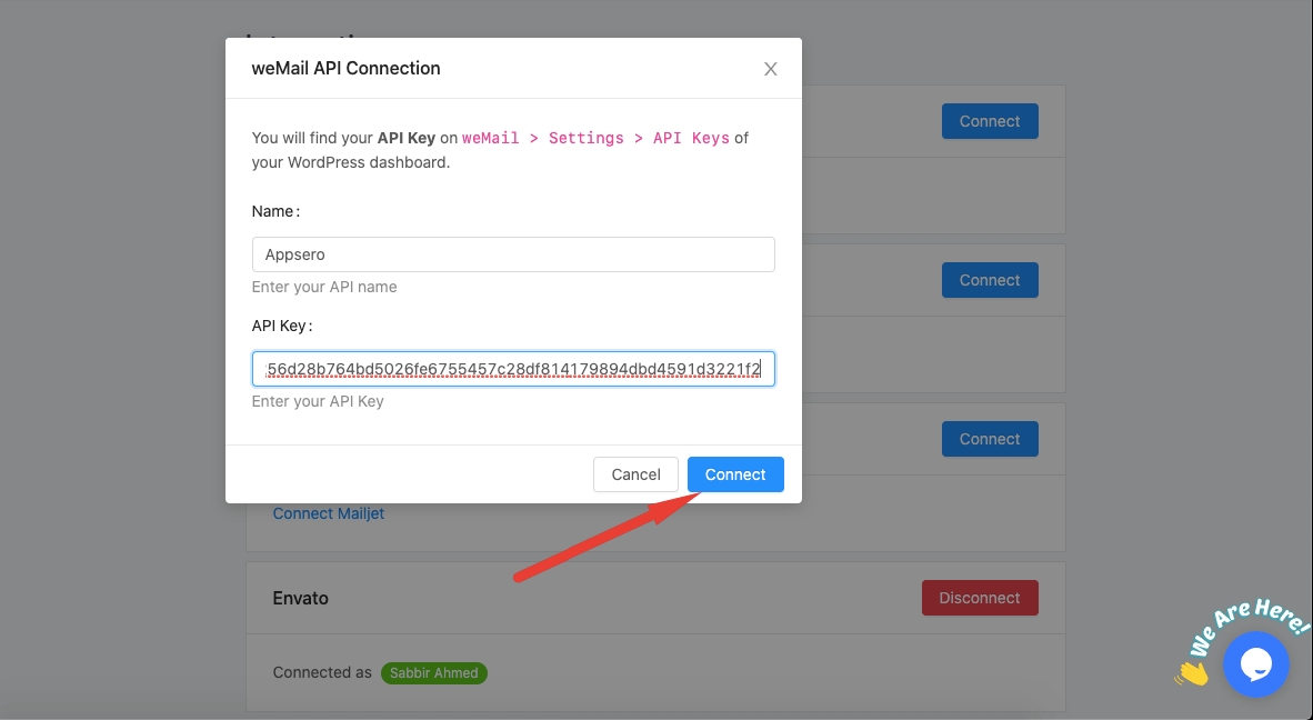 weMail Appsero Integration - weMail