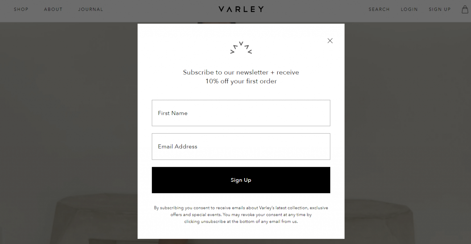 8 Effective Email Popup Examples for Your Website - weMail