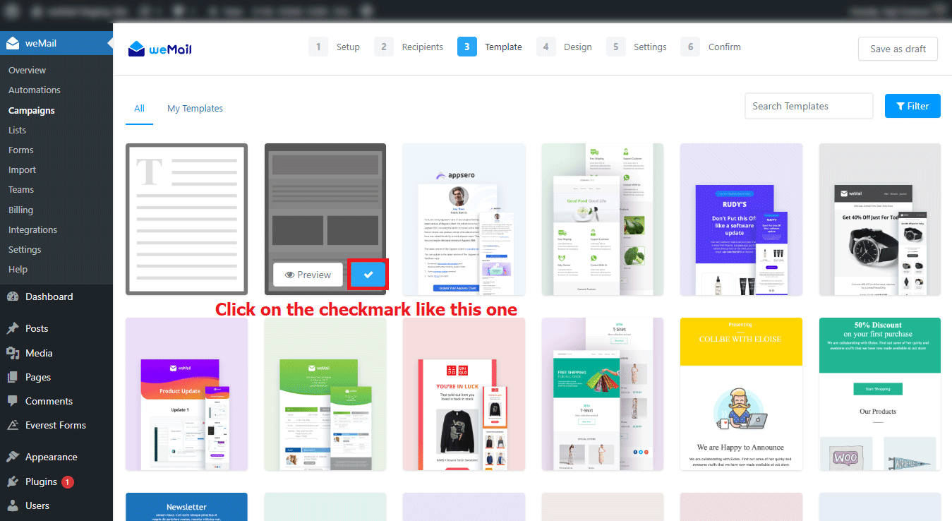 New Post Notification Campaign - weMail