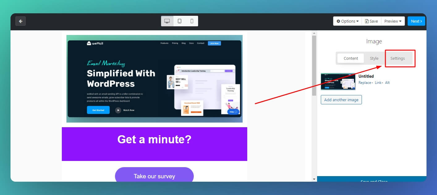 How to Customize Images on Email Body in a Minute - weMail
