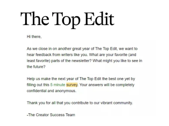 How to Create Survey Invitation Email with Examples - weMail