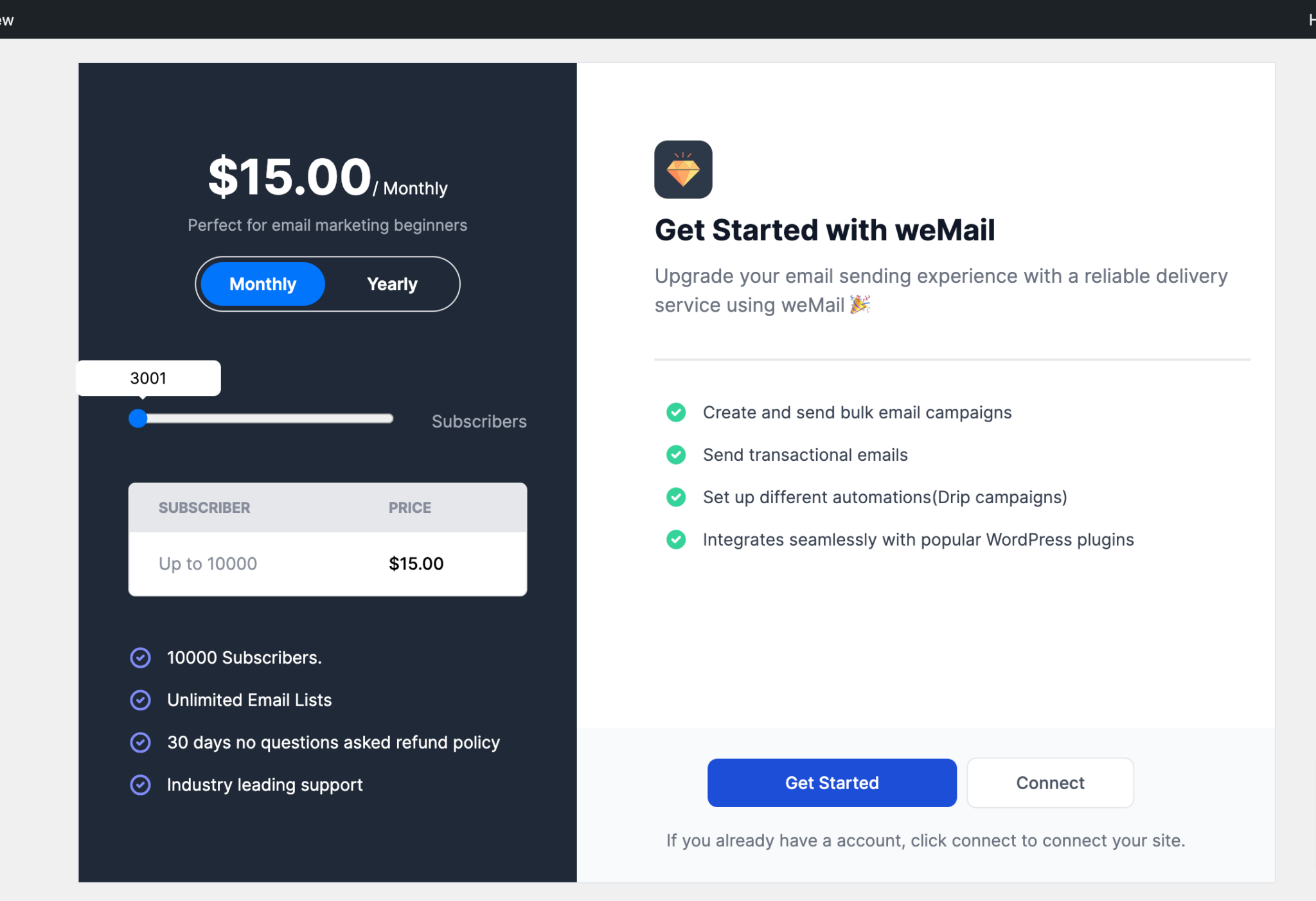 Installation - weMail