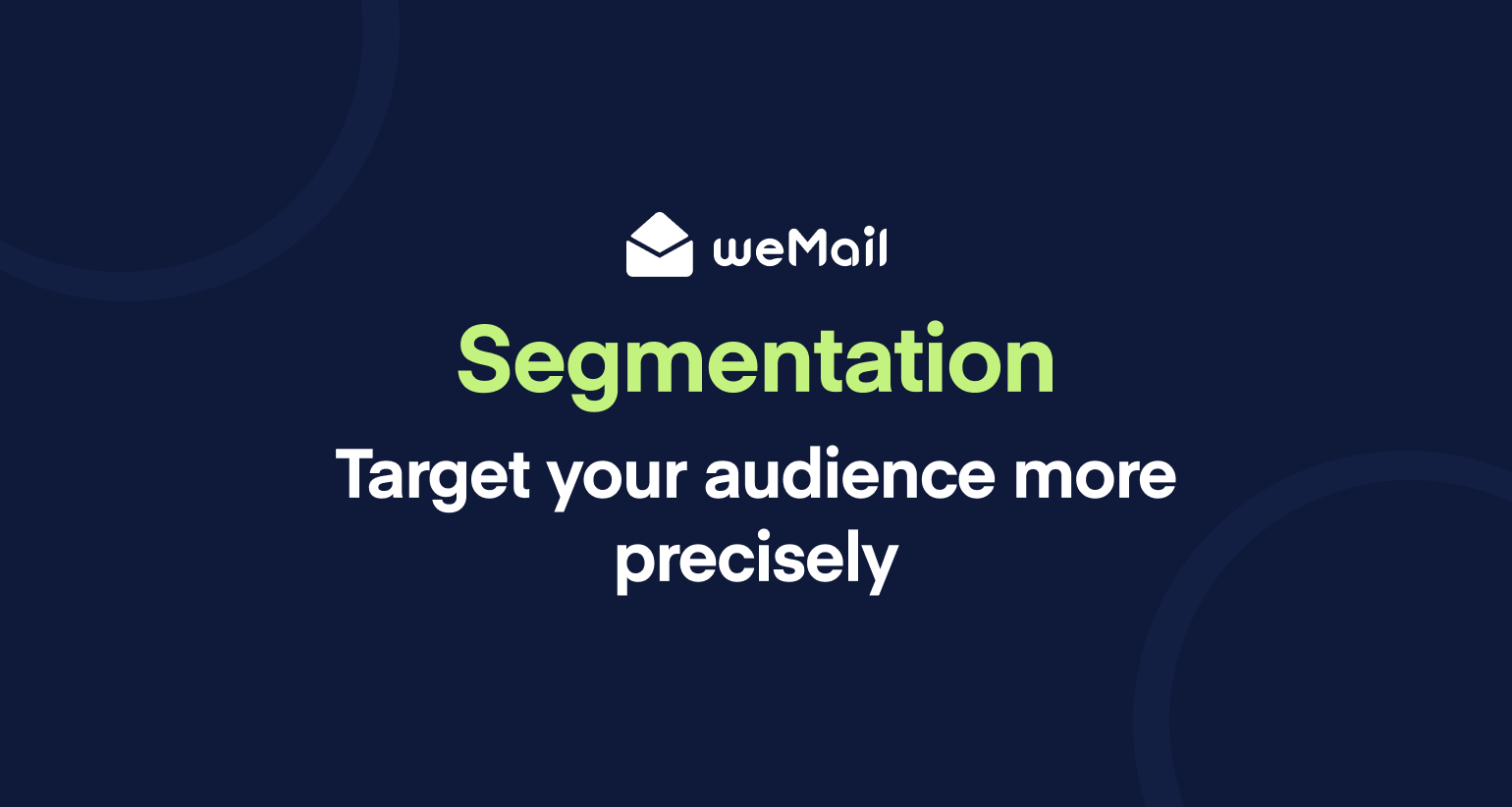 Segmentation - weMail