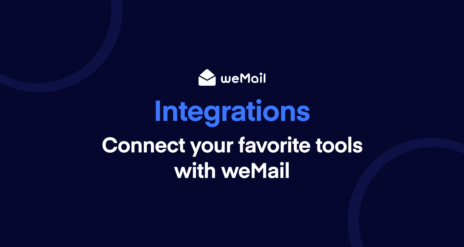 Integrations - weMail